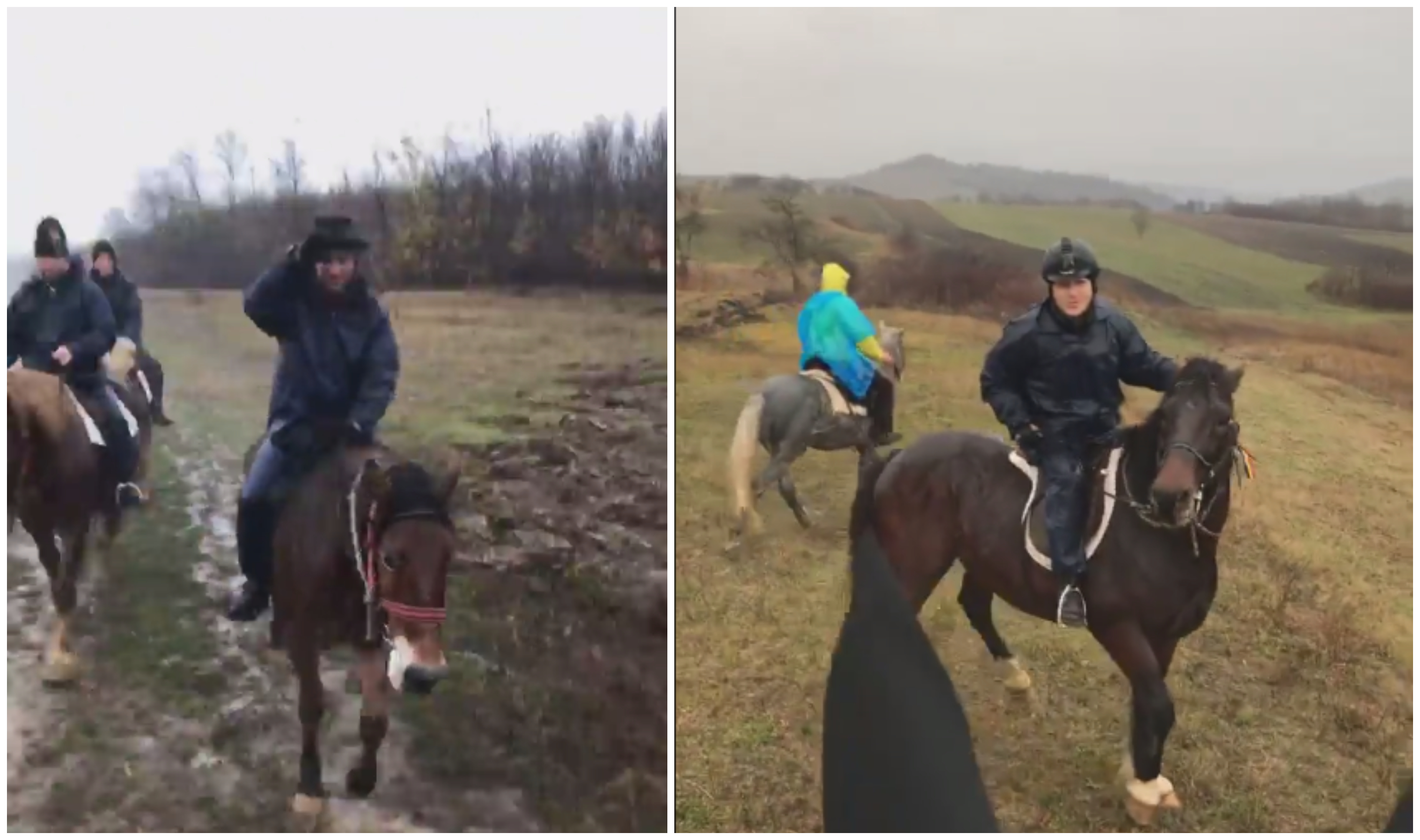 VIDEO. Prin ploaie și prin vânt spre Alba Iulia! Călăreții sătmăreni nu ...