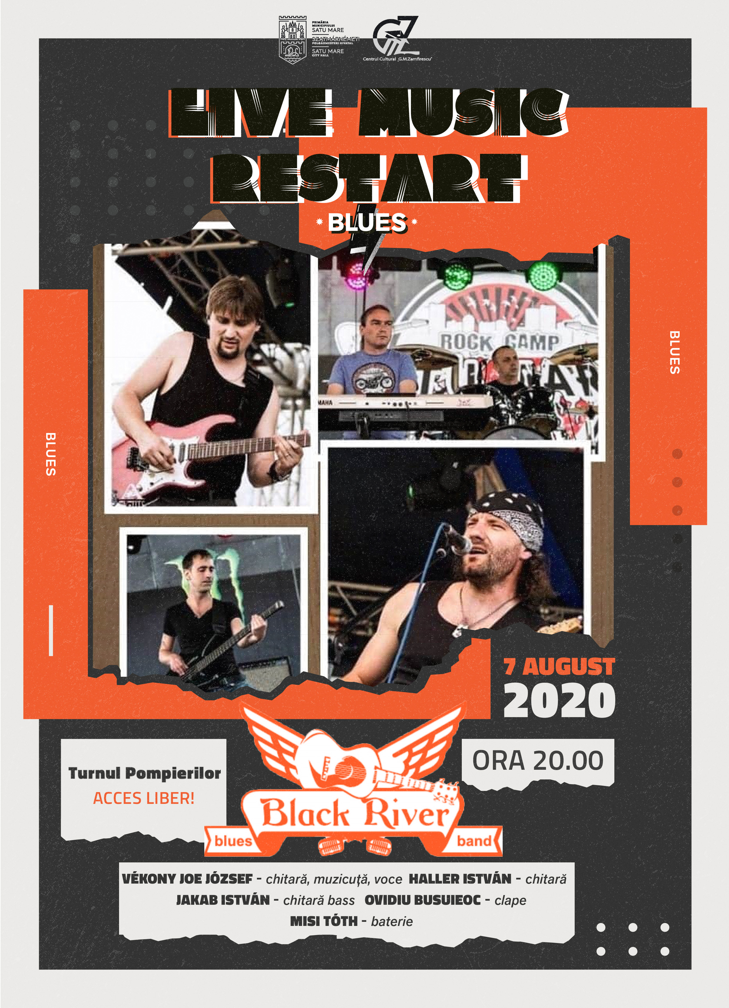 Black River Blues Band la Turnul Pompierilor. Acces gratuit! - PresaSM