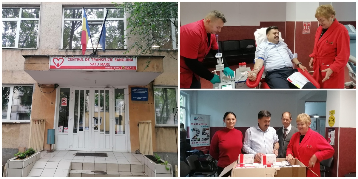 FOTO. Exemplu personal! Prefectul le cere sătmărenilor să doneze sânge ...
