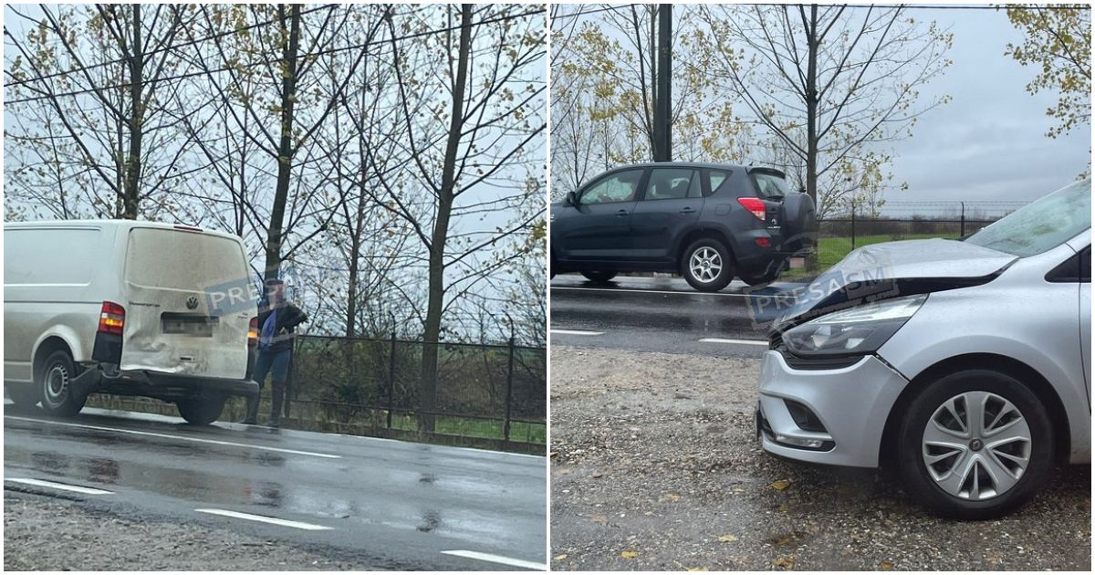 FOTO. Un nou accident pe DN19, la intrare în Ciuperceni. În doar o oră ...