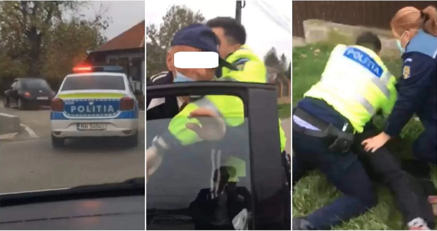 Un șofer beat s-a luat la trântă cu polițiștii din județ. Și fiica ...