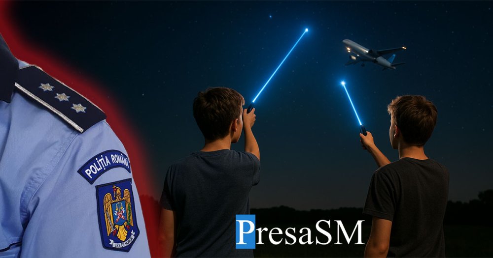 Doi adolescenţi din Satu Mare au îndreptat un fascicul laser spre ...